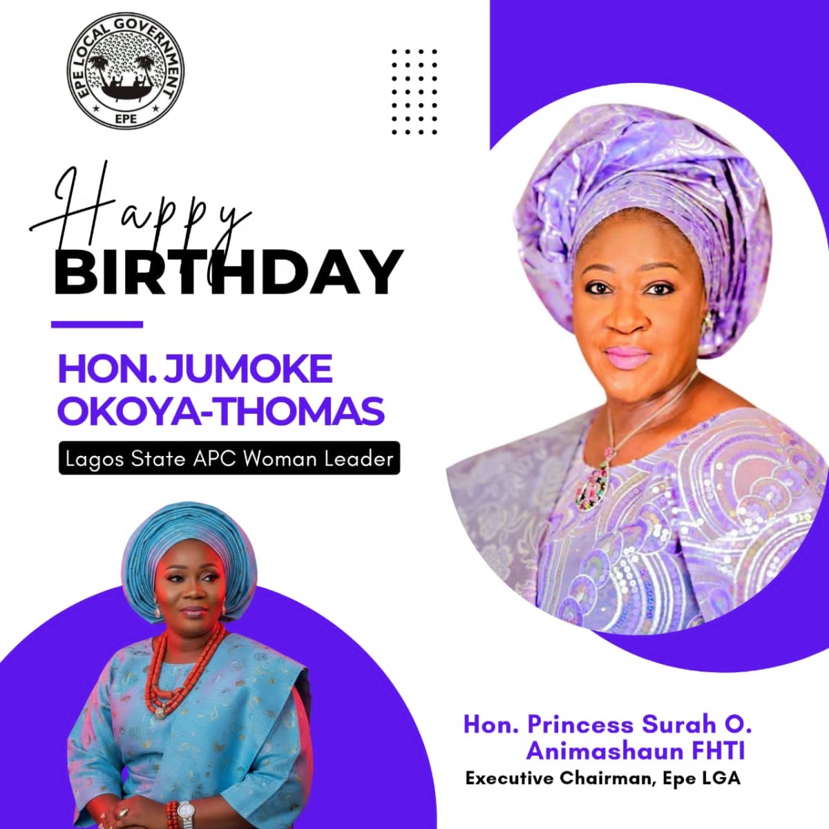 Hon. Surah Animashaun Celebrates Birthday of Lagos APC Woman