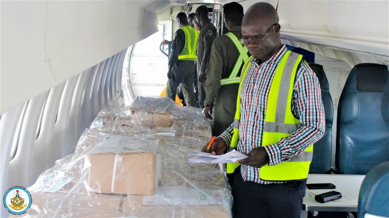 NAF Airlifts Electoral Materials for Ekiti, Other Polls